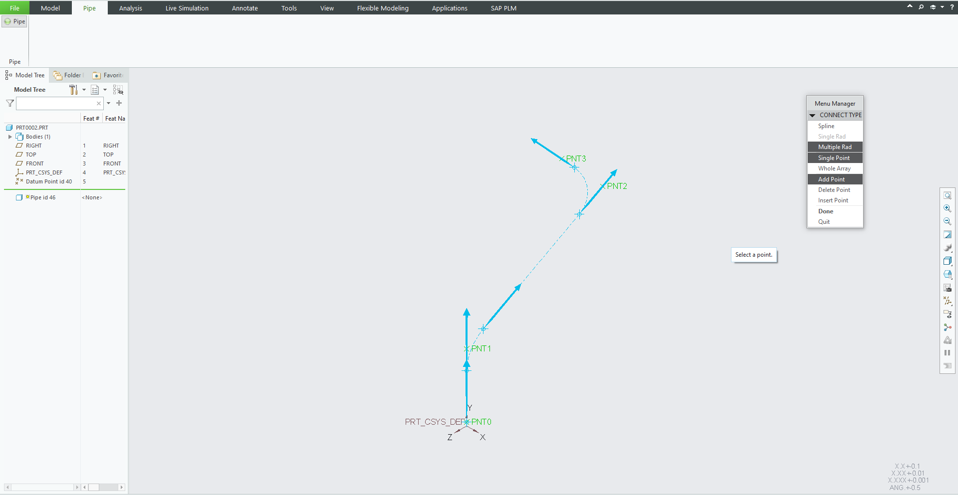Datum Point Table with Radius - PTC Community